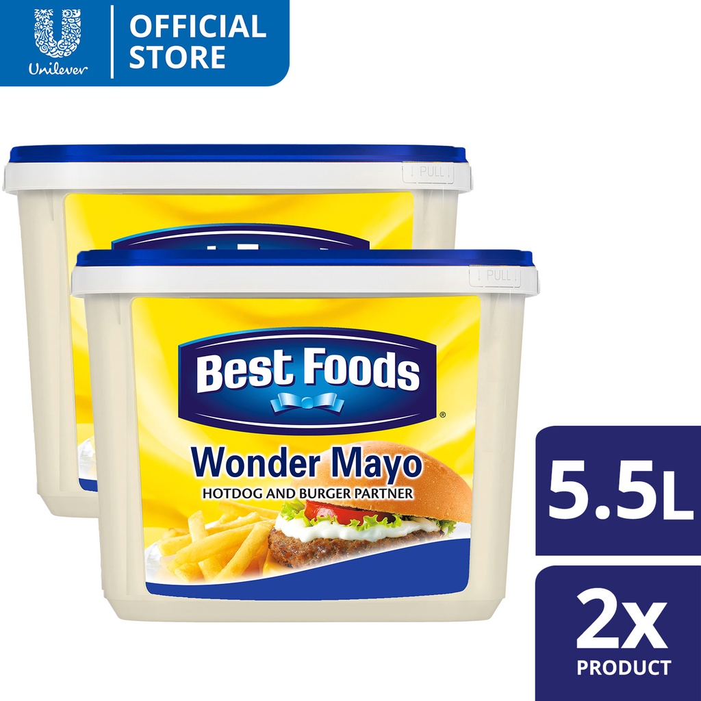 Best Foods Wonder Mayo 5.5L X2 | Shopee Philippines