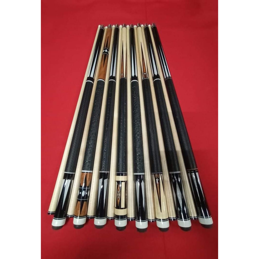 Billiard cue stick Pampanga inlays design 1pc. with fre softcase ( tako ...