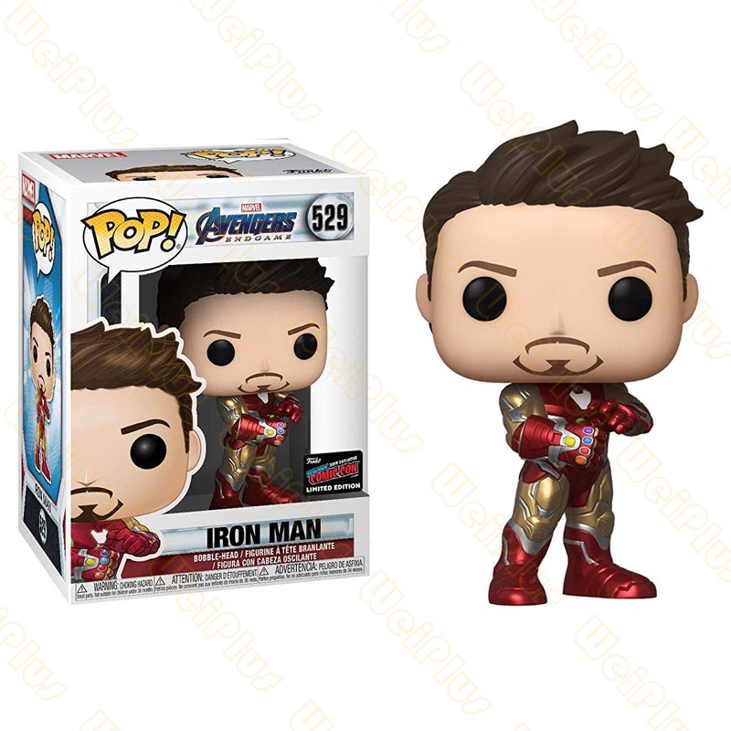 Funko Pop! Marvel 《Avengers: Endgame》Iron Man Infinity Gauntlet Vinyl ...