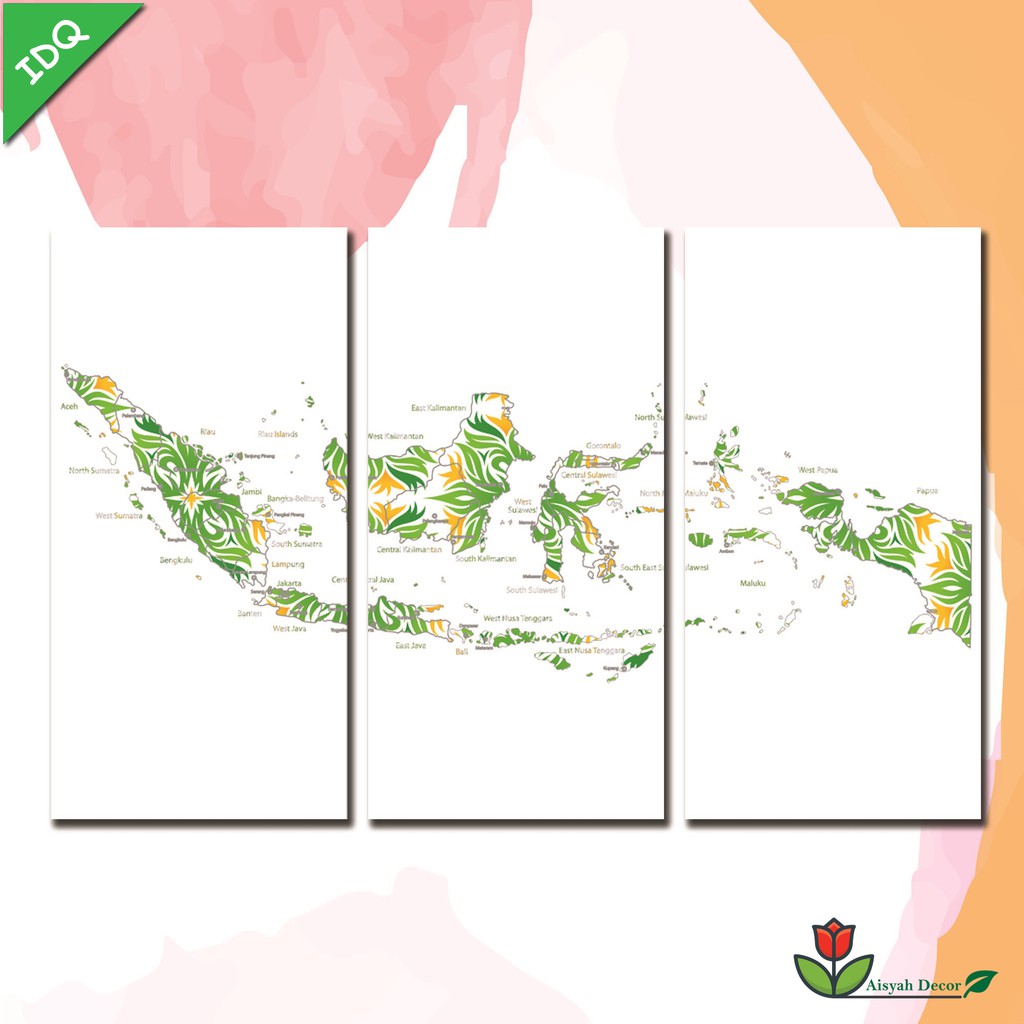 HIASAN DINDING Wall Hanging Home Decoration Children's Series Map Of ...