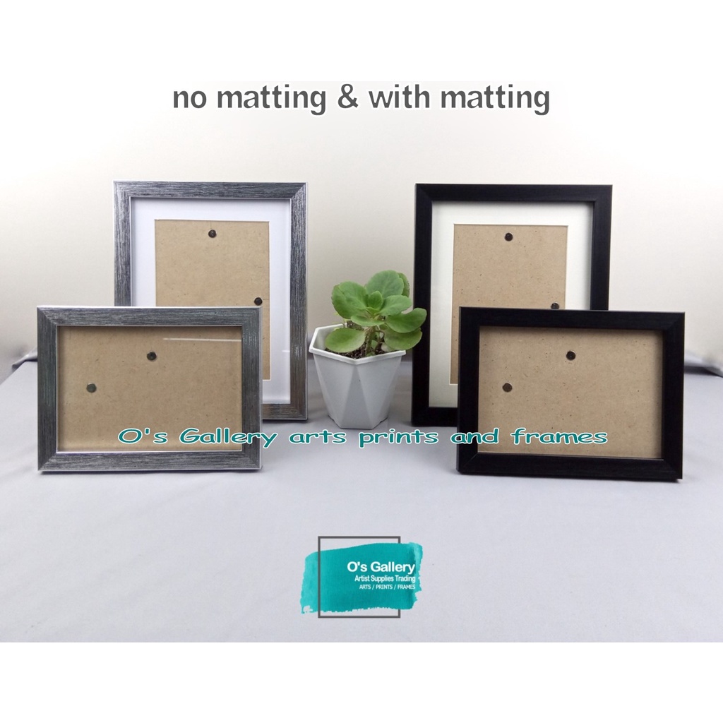 6R 6"x8" picture frame + stand wall hang landscape or portrait with ...