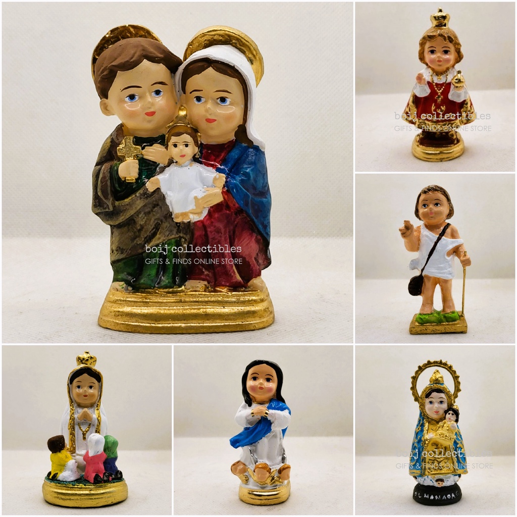 Chibi Religious Mini Statues Holy Family Sto. Nino Virgin Mary St ...