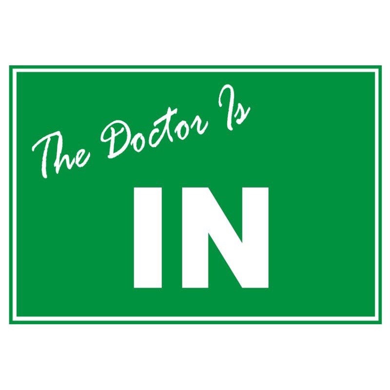 establishment signage a4 signage lunch break available the doctor is ...