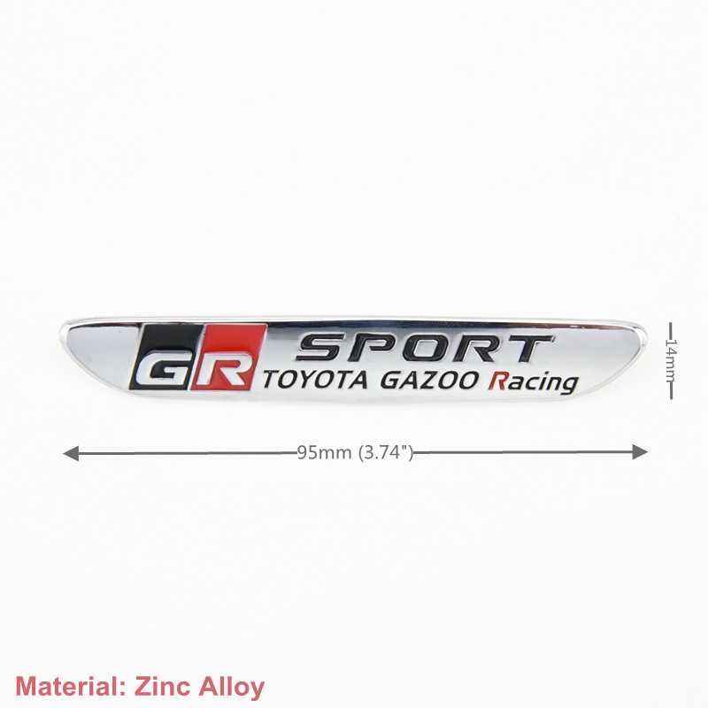 3D Car Emblem Sticker GR SPORT Front Hood Grille & Rear Trunk ...