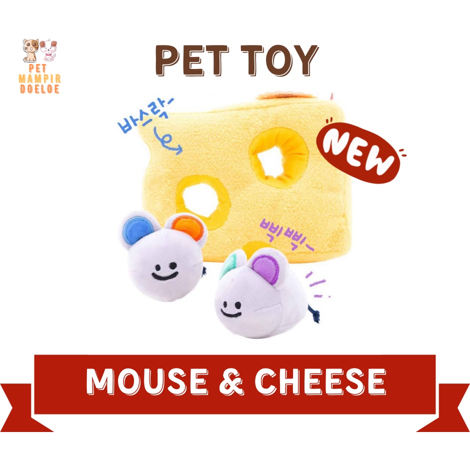 Mouse & CHEESE Pet Hidden Treats Toy Dog Toys | Shopee Philippines