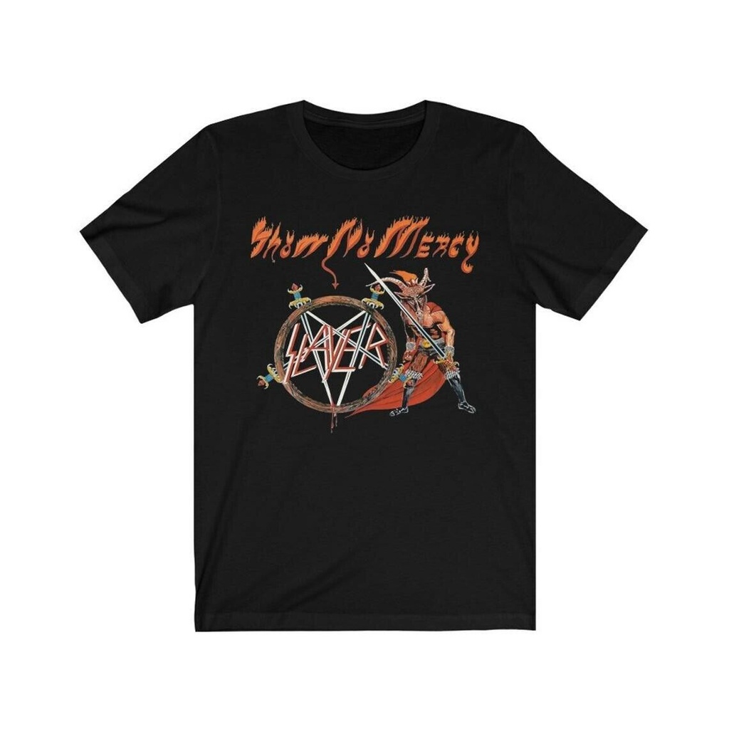 Gildan Slayer Show No Mercy T-shirt Rock Band 1981 Vintage T-shirt | Shopee Philippines
