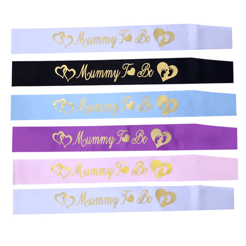 Mummy To Be Ribbon Sash for Newborn Baby Shower Gender Reveal Birthday ...