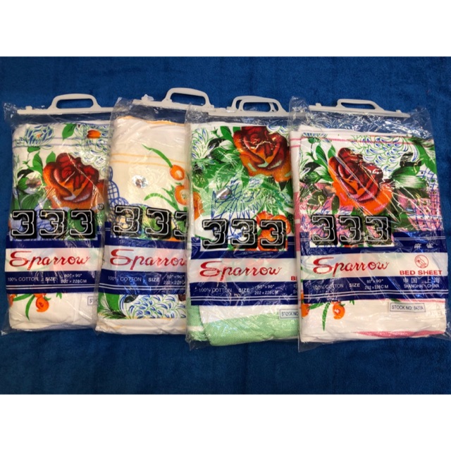 Bangkok 333 Double size Bedsheet/Blanket /Kumot Sparrow | Shopee ...