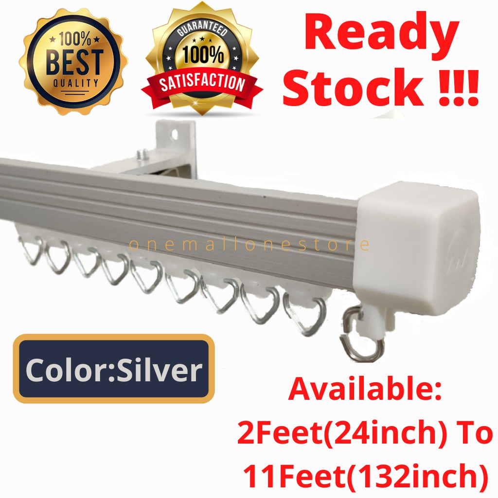 3 FEET(36inch) (Complete Set)High Quality Single Aluminium Curtain ...