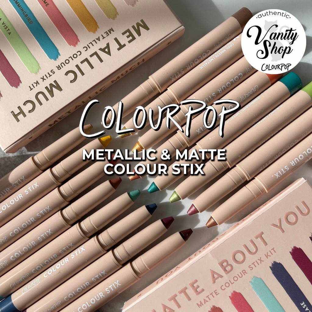 Colourpop Colour Stix Matte Metallic Eyeshadow Stix Bitter Sweet Coffee ...