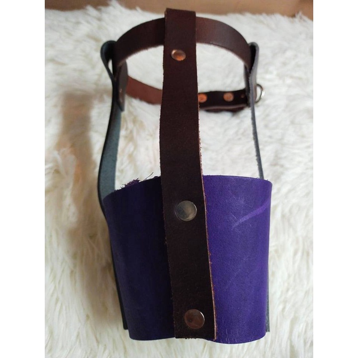 Dog Busal / muzzle mouth cover leather | Shopee Philippines