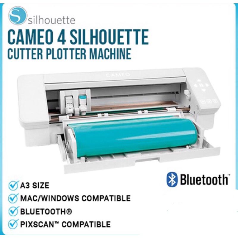 CAMEO 4 SILHOUETTE CUTTER PLOTTER MACHINE A3 SIZE 12Inches | Shopee ...