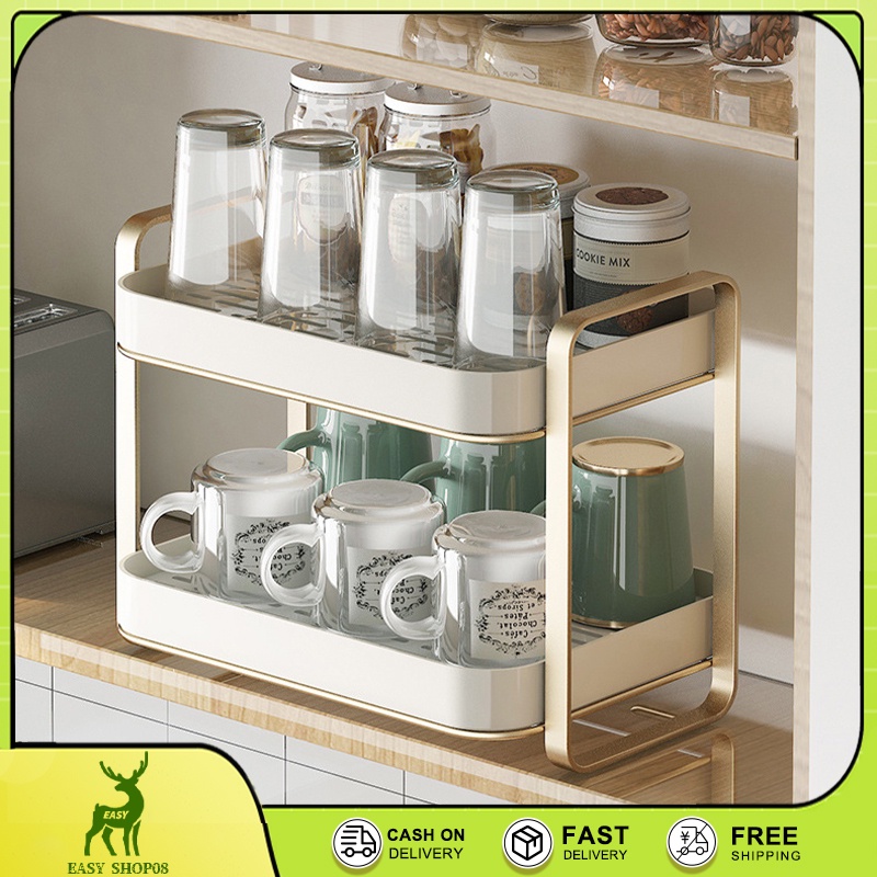 Water cup holder office teacup storage rack double-layer drainage ...