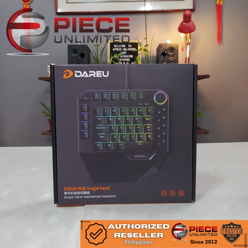 Dareu EK828 Single-Handed Mechanical Keyboard Blue D-Switch 50 Keys ...