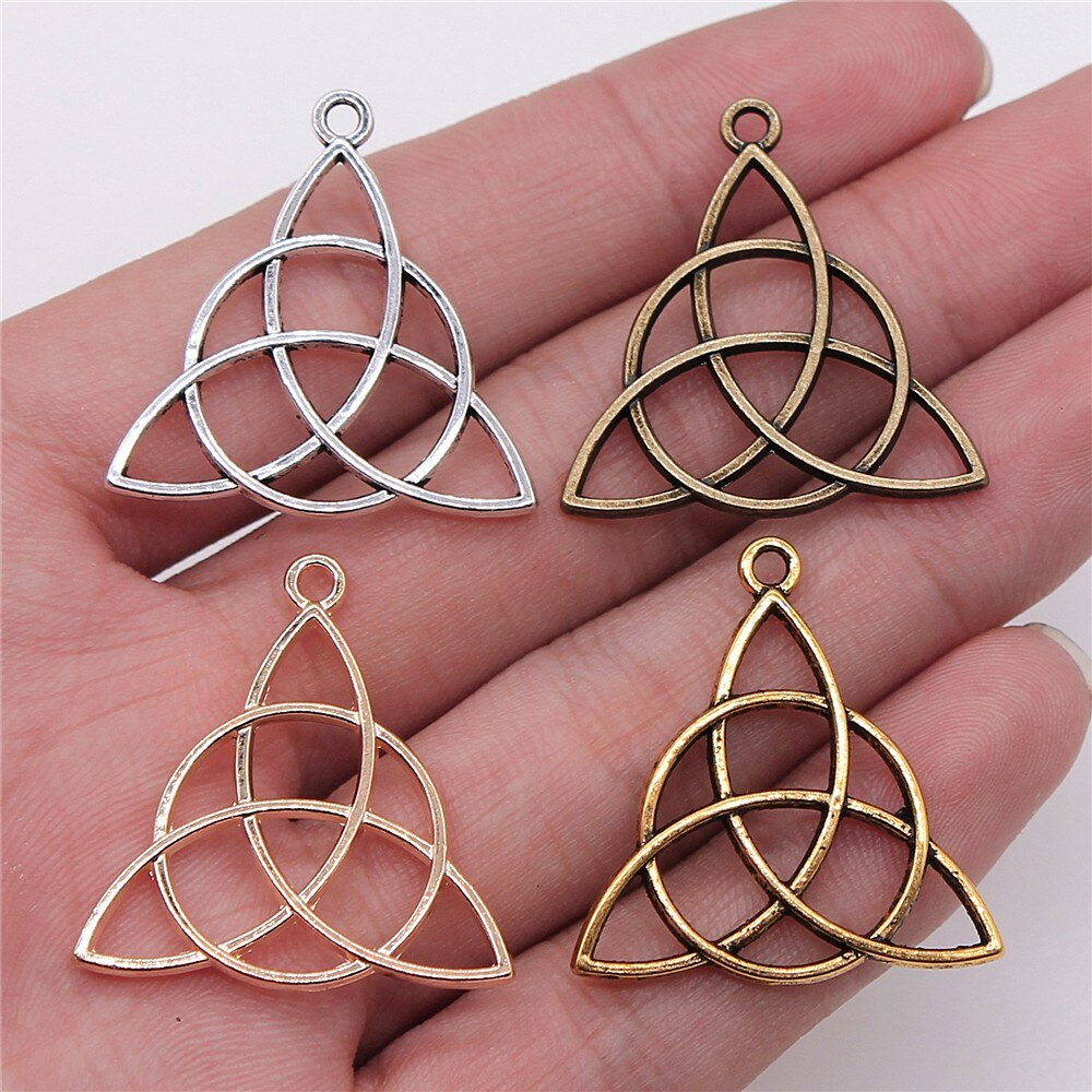 10pcs 28mm Charm Triquetra Amulet 4 Colors Triquetra Symbol Charms ...