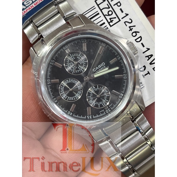 Casio Mens Silver Mtp 1246d 1a Shopee Philippines