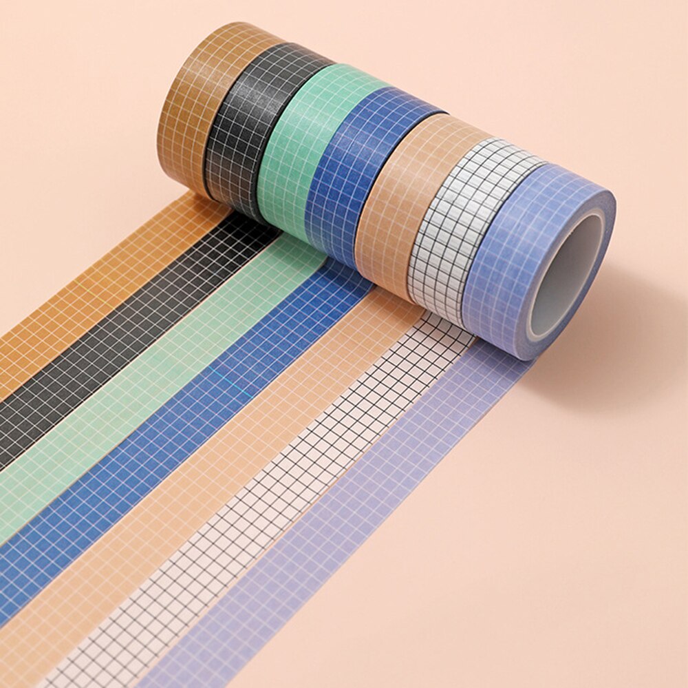 10M Basic Plaid Washi Tape DIY Decorative Masking Tape | Shopee Philippines