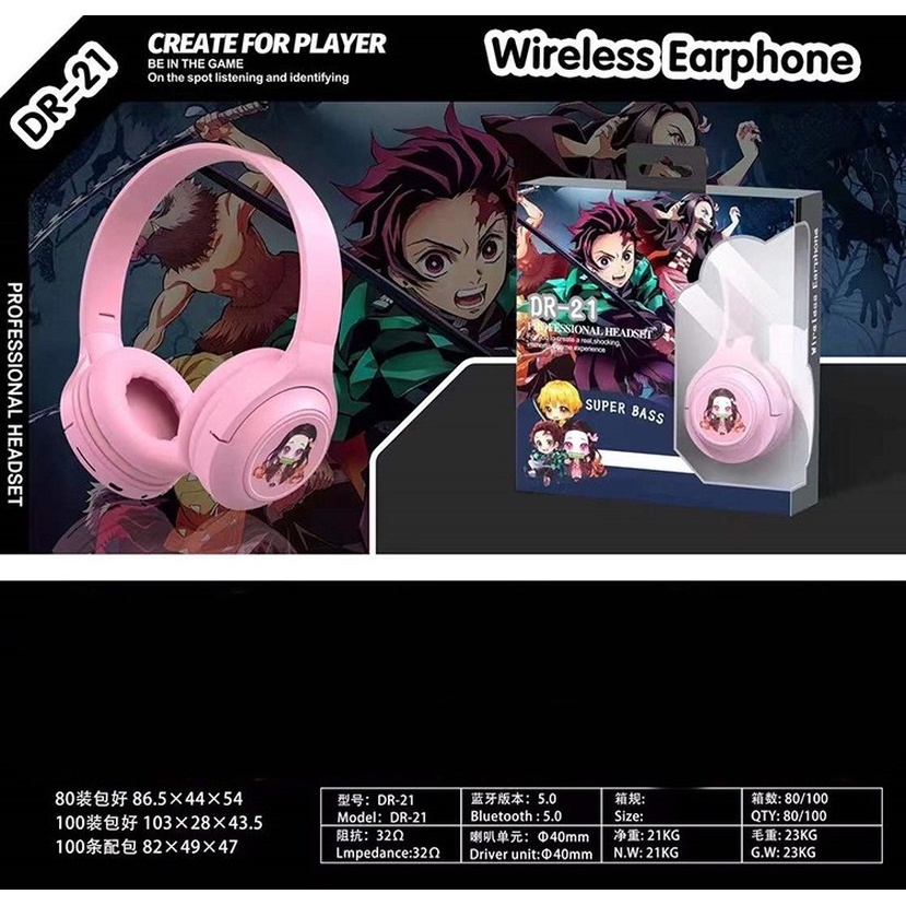 Mermaid Minions Card Bluetooth 5.0 Universal Wireless Game Headset ...