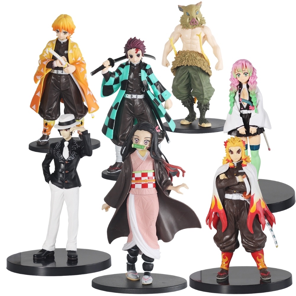 Anime figure Demon Slayer Figure Kamado Tanjirou Nezuko Action Figures ...