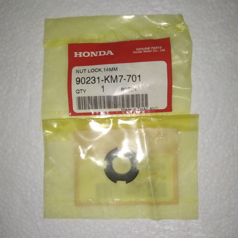 Honda genuine lock nut 14 mm (main shaft lock nut) for XRM125,Wave 125 ...