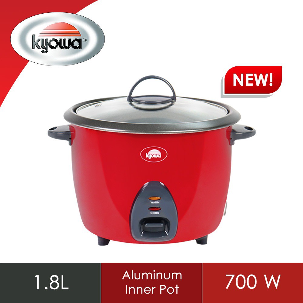 Kyowa KW2038 Rice Cooker 1.8L 10 cups KW-2038 red/black/white ...