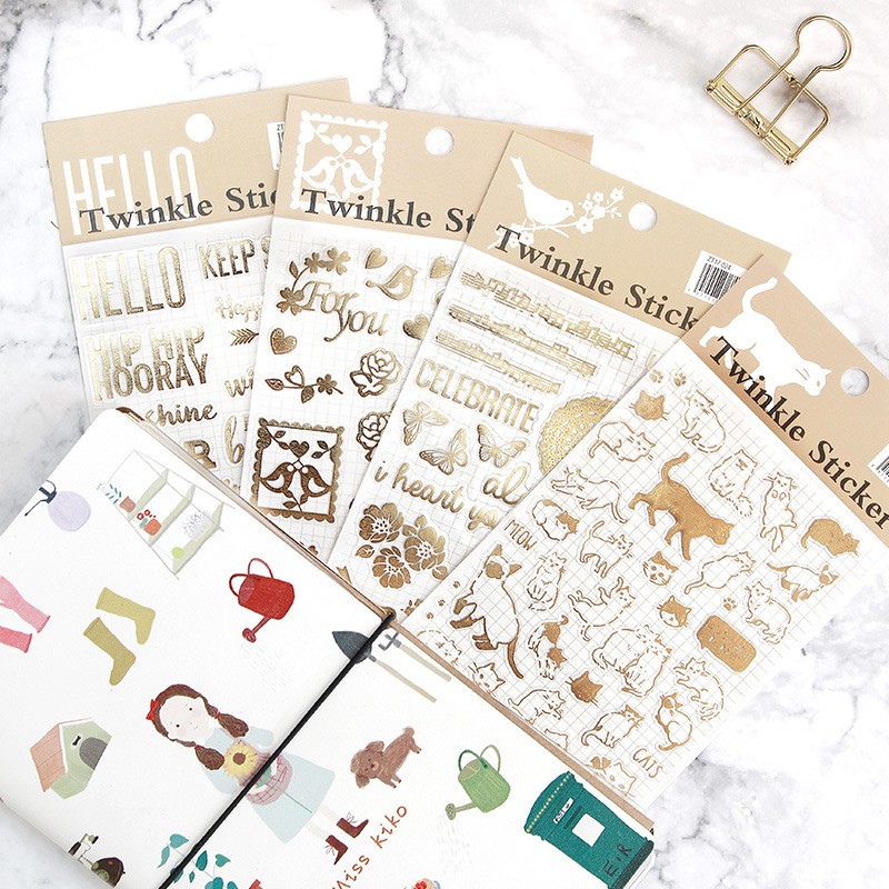 Gold Twinkle Sticker | Shopee Philippines