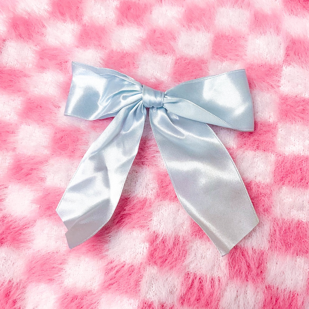 Princess Blue Bow Clip Pastel Baby Girls Dolly Lolita Girls Harajuku ...