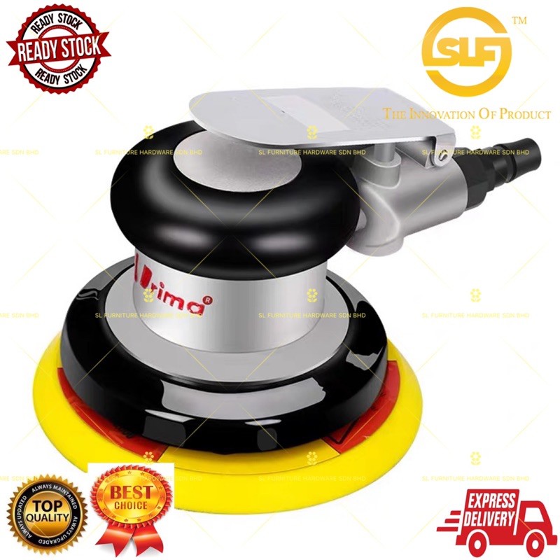 Prima 5'' Air Pneumatic Palm Random Orbital Air Sander Polisher ...