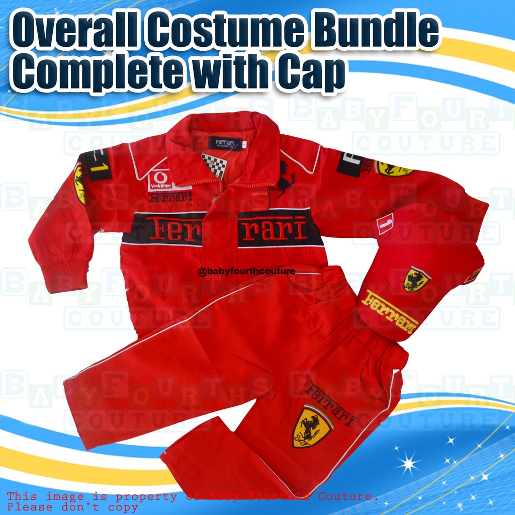 COD Baby Toddler F1 Ferrari Car Racer Kids Costume | Shopee Philippines