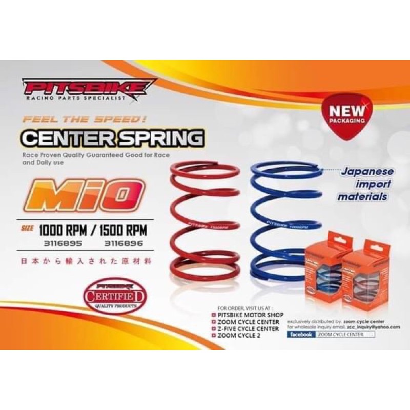 Pitsbike Center Spring Mio sporty mio 115 mio115 1000rpm 1500rpm ...