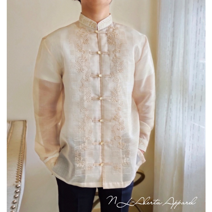 CHINESE BARONG FOR MEN PURE EMBROIDERED MODERN BARONG FOR MEN COCOON ...