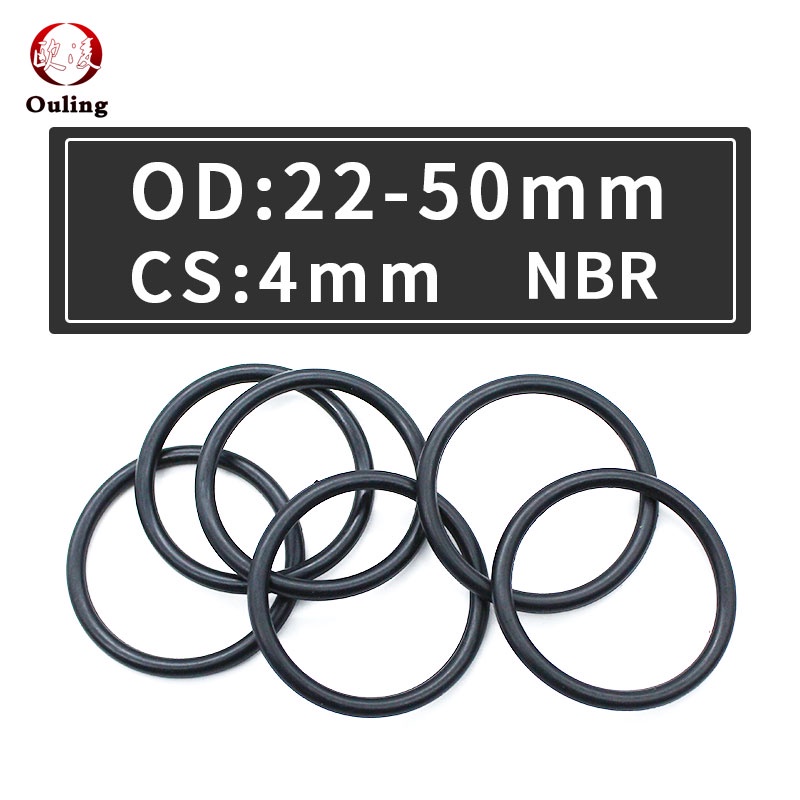 20PCS/Lot Nitrile NBR O-Ring CS4mm OD22/24/25/28/30/32/34/35/38/40/42/45/48/50*4mm Nitrile O ...