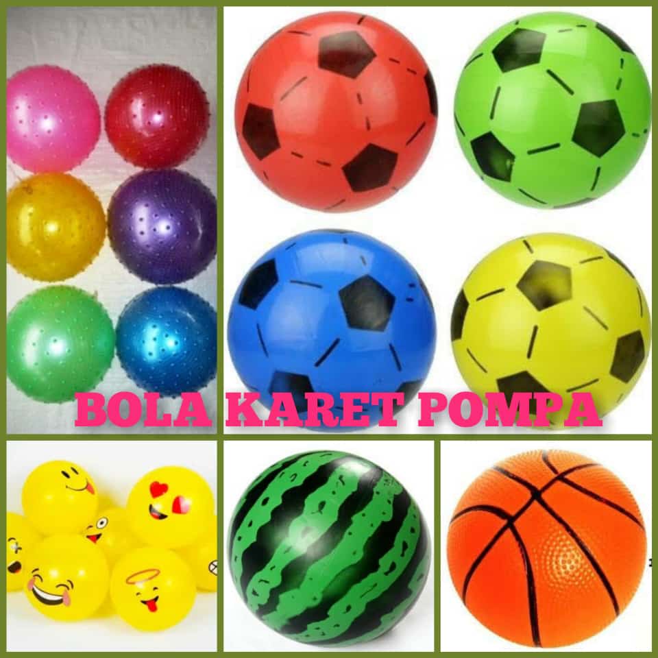 Rubber Ball Pump Basketball Watermelon Football Emotionticion Emoji ...