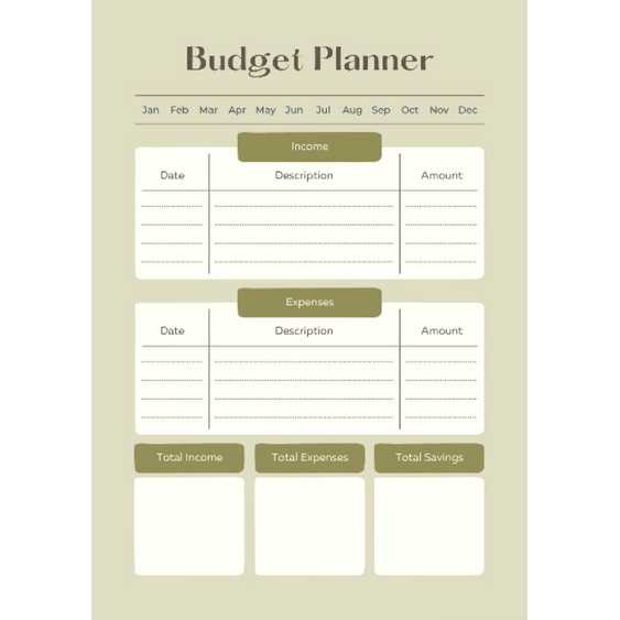 Expense Budget Tracker/Budget Notepad / Memo Pad in A5 Size Terable ...