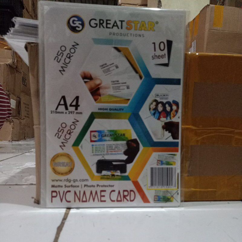 Pvc NAME CARD 250 mic | Shopee Philippines