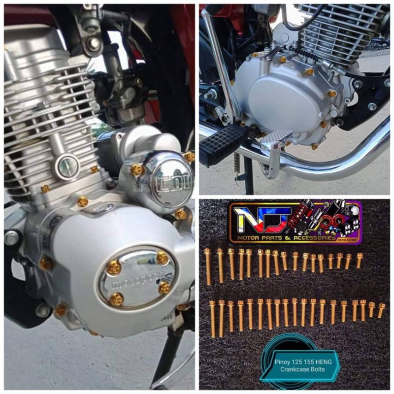 Motoposh Pinoy 125 155 Crankcase Bolts | Shopee Philippines