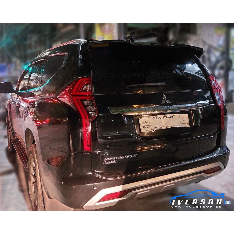 Diamond Black Painted Spoiler for Mitsubishi Montero 2020 to 2023 ...
