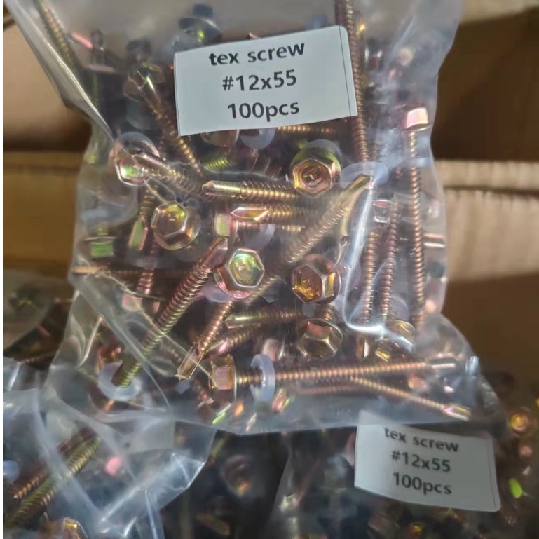 screw king-per pack Texscrew 100pcs tex crew for metal full size 20mm ...
