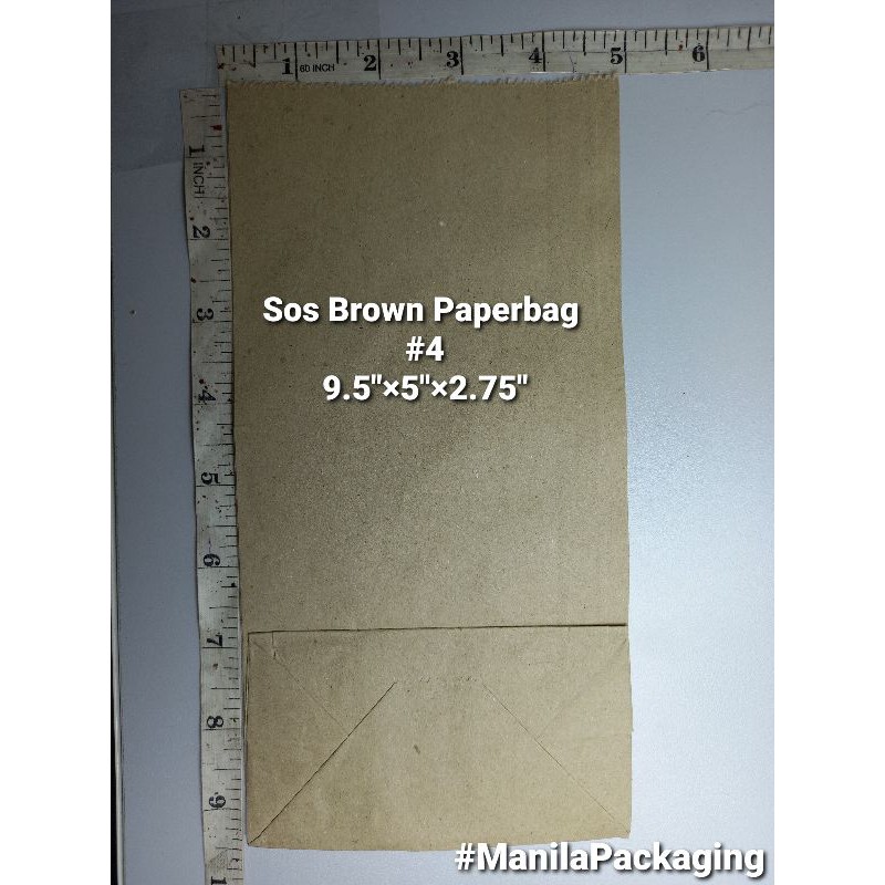 (100 pcs) Supot Brown paperbag , take out bag , grocery bag | Shopee ...