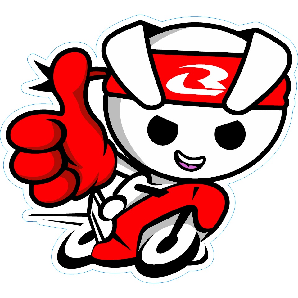 Set 5 Sticker Vinyl Decal - Good Rider Jordan Kamote Motodck Macbeth ...