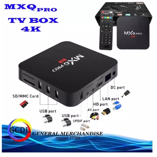 PRE INSTALL MX Q PRO 4K 5G TV Box 2020 Latest Version Android 10.1 1G ...