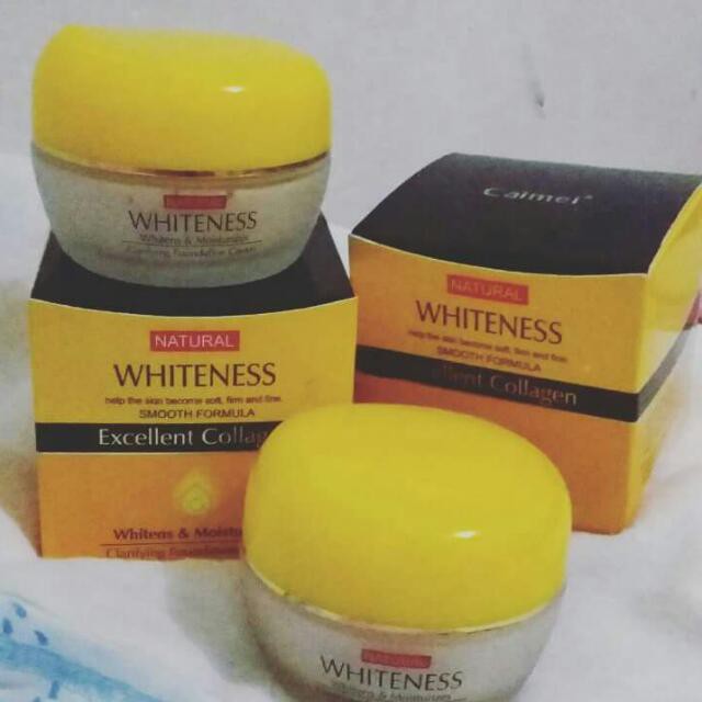 Caimei Natural Whiteness Excellent Collagen Foundation Cream | Shopee ...