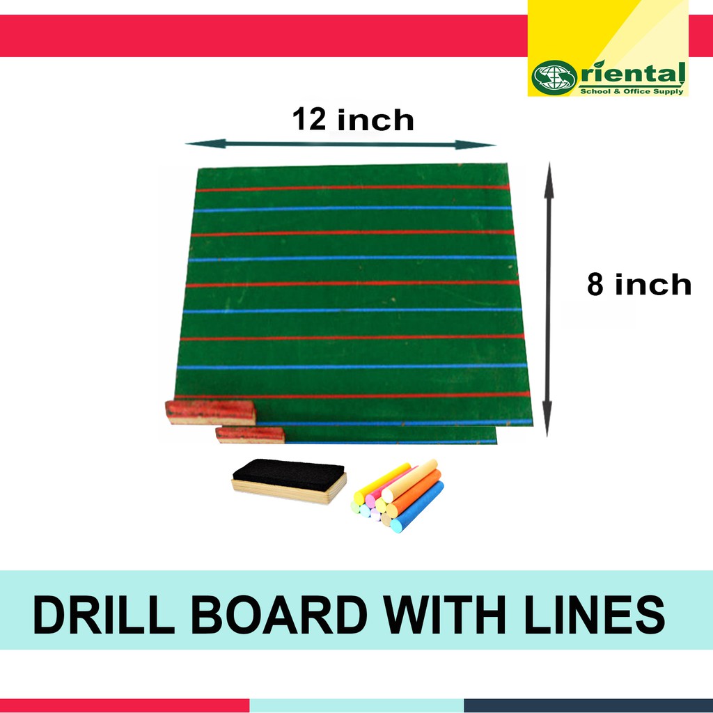 Drill Board w/ Lines 8x12 in. or 12x16 in. - ERASER NOT INCLUDED Sold ...