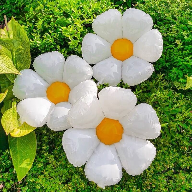 New INS hot daisy aluminum film flower balloon outdoor photo props ...