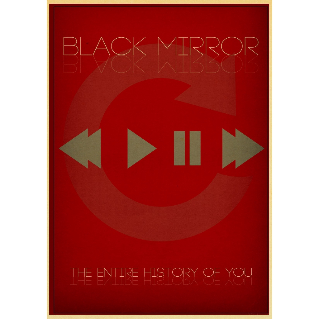 Vintage Classic Movie Black Mirror Poster Painting Retro Poster Kraft ...