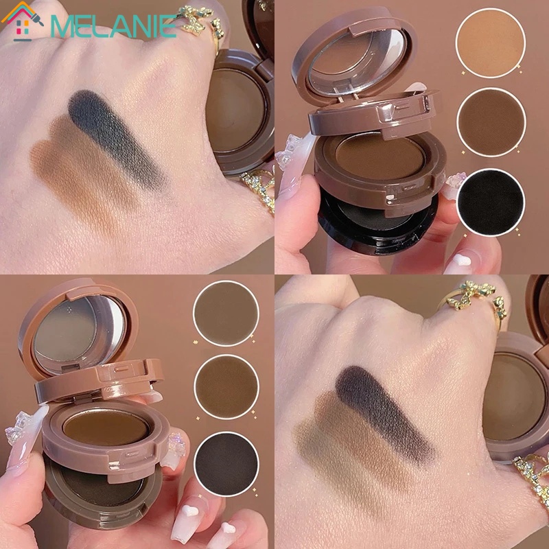 Three-color Three-layer Eyebrow Powder Tray / Natural Light Brown Matte ...