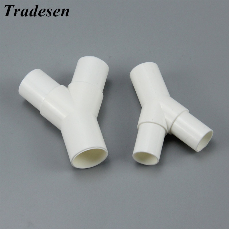 1pcs PVC Tradesen 16mm/20mm plastic Y-Shaped three-way Fork Water pipe ...