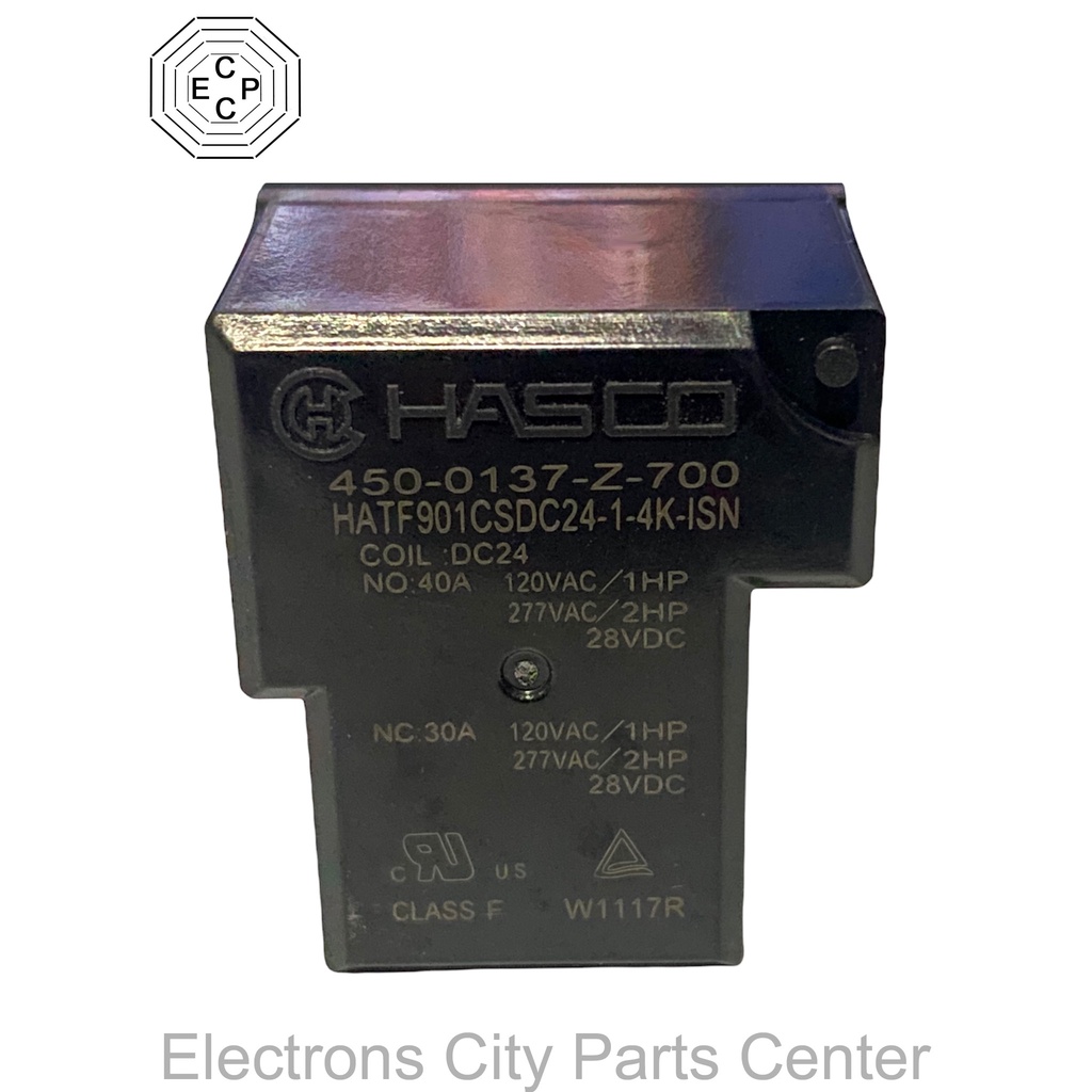 5 PIN RELAY DC 24V SPDT 30A, 40A HATF901CSDC24-1-4K-ISN HASCO HAT901 ...