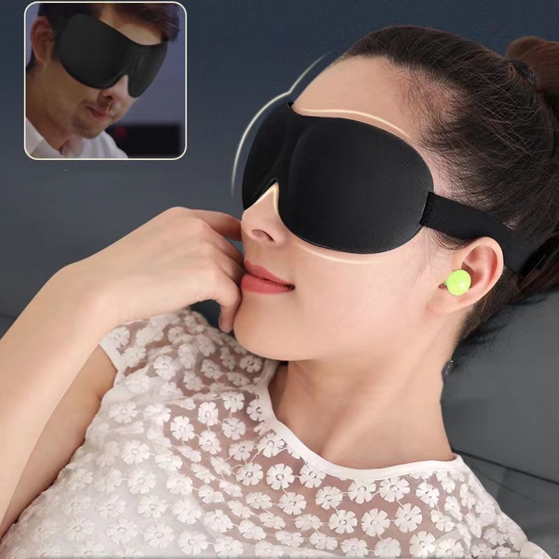 Padded Bandeau Mask to Help Sleep 3D Sleep Eye Mask Double-Sided ...