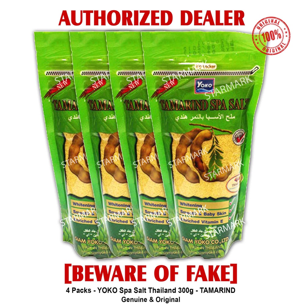 Spa Salt Salts 300g Yoko TAMARIND Authentic - 4 Packs | Shopee Philippines
